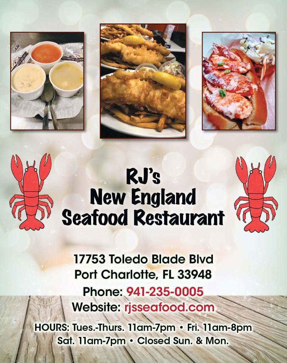 Menu - RJ's New England Seafood